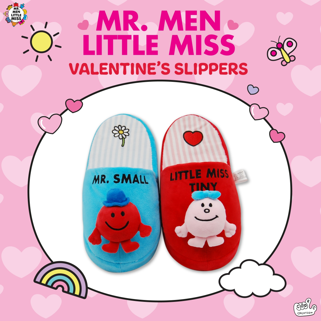 SLIPPER MR.SMALL & Little Miss TINY (Mr.men and Little miss) | Shopee ...