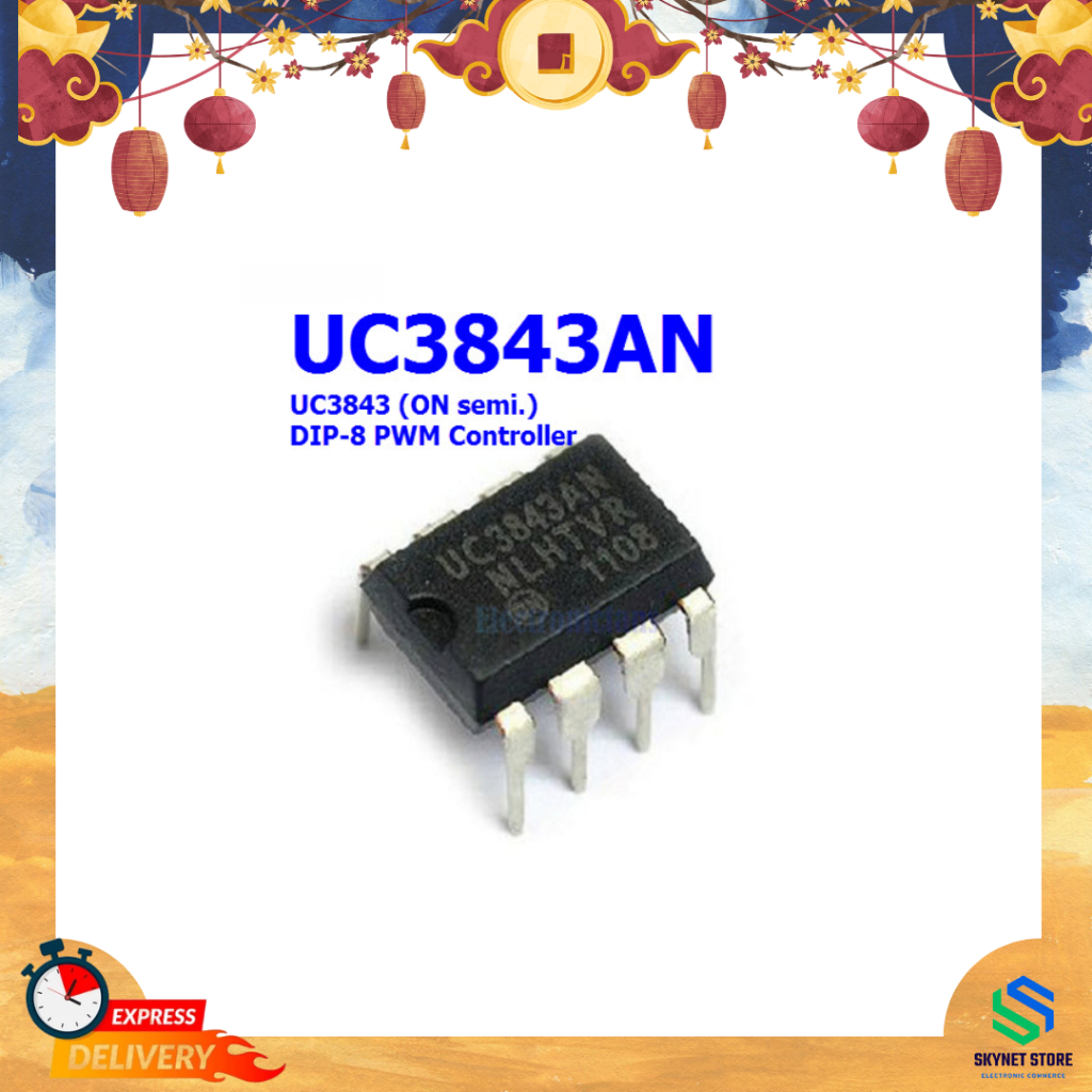 UC3843 (DIP8) Current-Mode PWM Controller | Shopee Thailand