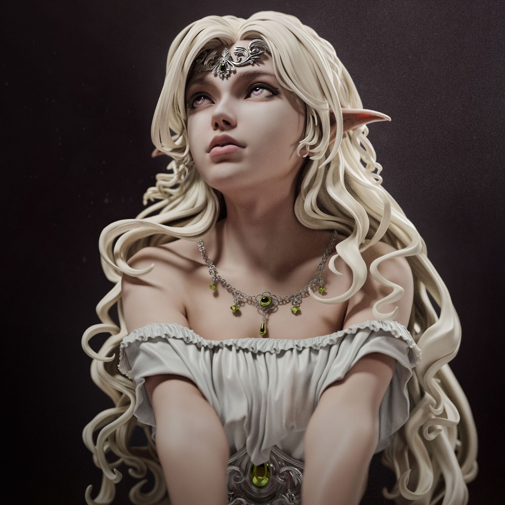 Elf Princess (CA3D) (3D Print Model ไม่ทำสี) | Shopee Thailand