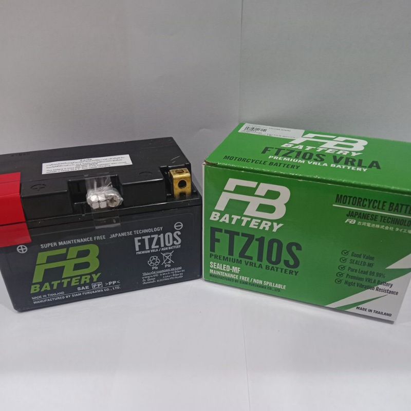 แบตเตอรี่ (FB) FTZ10S รุ่น:FORZA-300(2018),FORZA-350,CBR,NINJA รหัส ...
