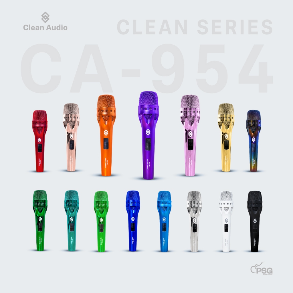 CLEAN AUDIO : CA-954 SERIES ไมโครโฟนไดนามิค DYNAMIC CARDIOID -CONDENSER ...
