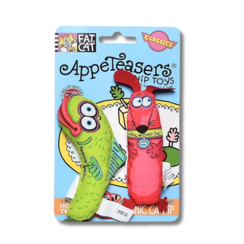 FAT CAT Appeteasers ตุ๊กตาสอดไส้กัญชาแมวออร์แกนิครูปหนู สำหรับแมวเขี่ย ...