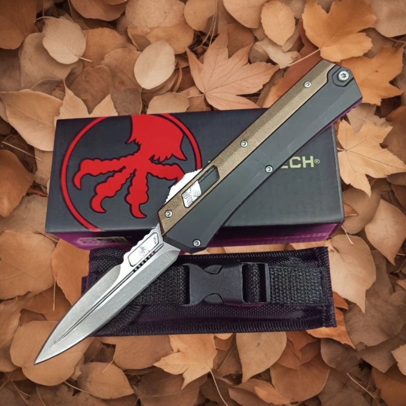 มีดทำครัว มีดพก มีดสั้น สีดำทองมีดพกMICROTECH/M390 ดำทอง ขนาด8นิ้ว ยาว20เชนติเมตร | Shopee Thailand