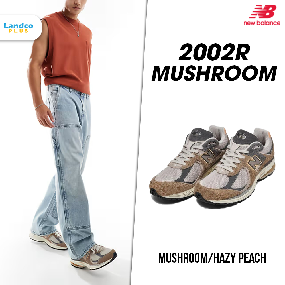 New Balance รองเท้าผ้าใบ NB ND M 2002 Mushroom Hazy Peach M2002REJ ...