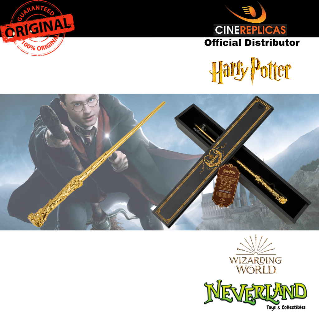 (Cinereplicas) Harry Potter Golden Wand Limited Edition #10,000 Harry's ...