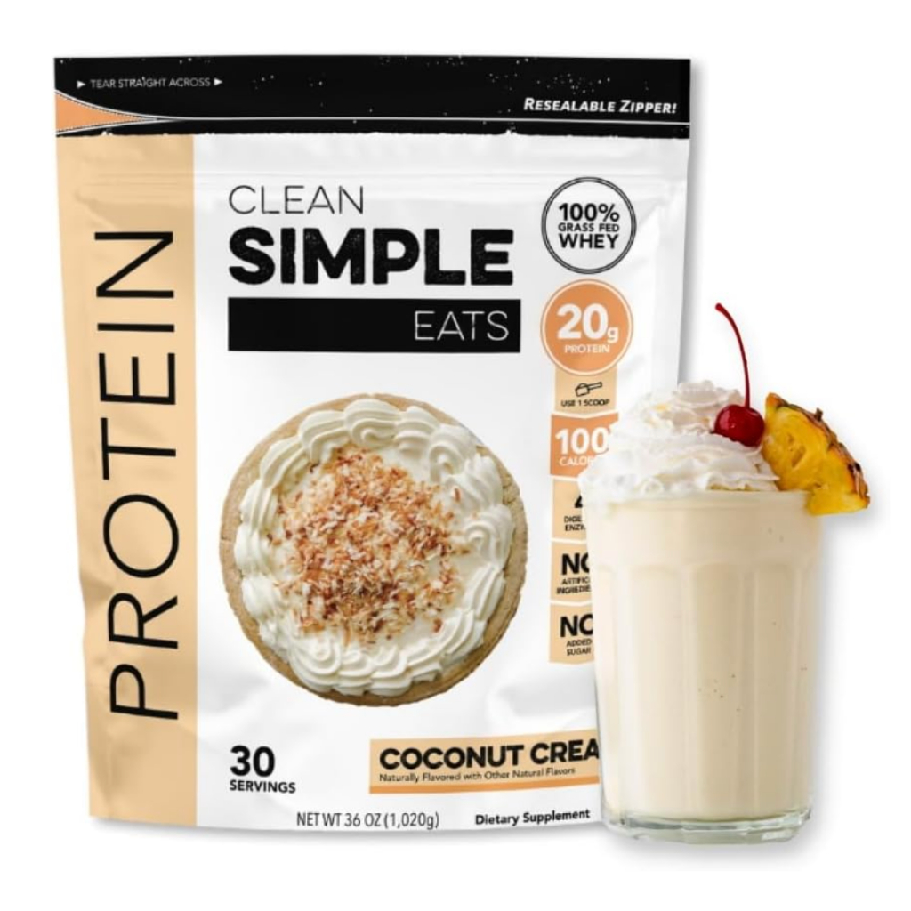 Clean Simple Eats Whey Protein Powder, Natural Sweetened and Cold ...