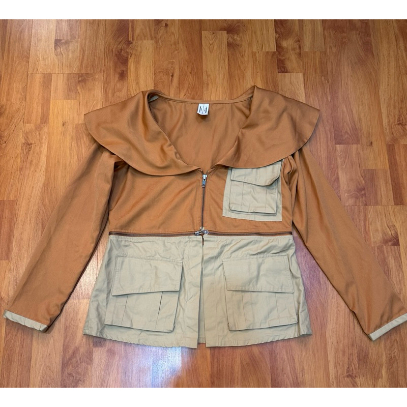 เสื้อเชิ้ตแขนยาว ทรงคาโก้ สีทูโทน แบรนด์ Play hound | Shopee Thailand