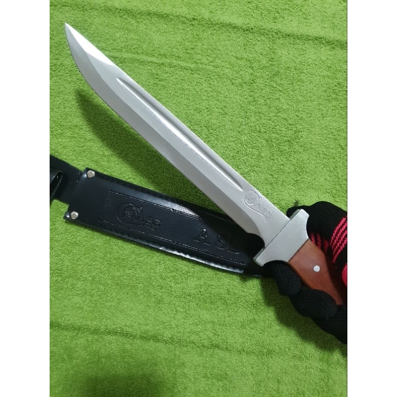 อุปกรณ์เดินป่า มีดพก มีดอเนกประสงค์ MR ASE ด้ามไม้ ยาว (38cm) พร้อมชอง ...