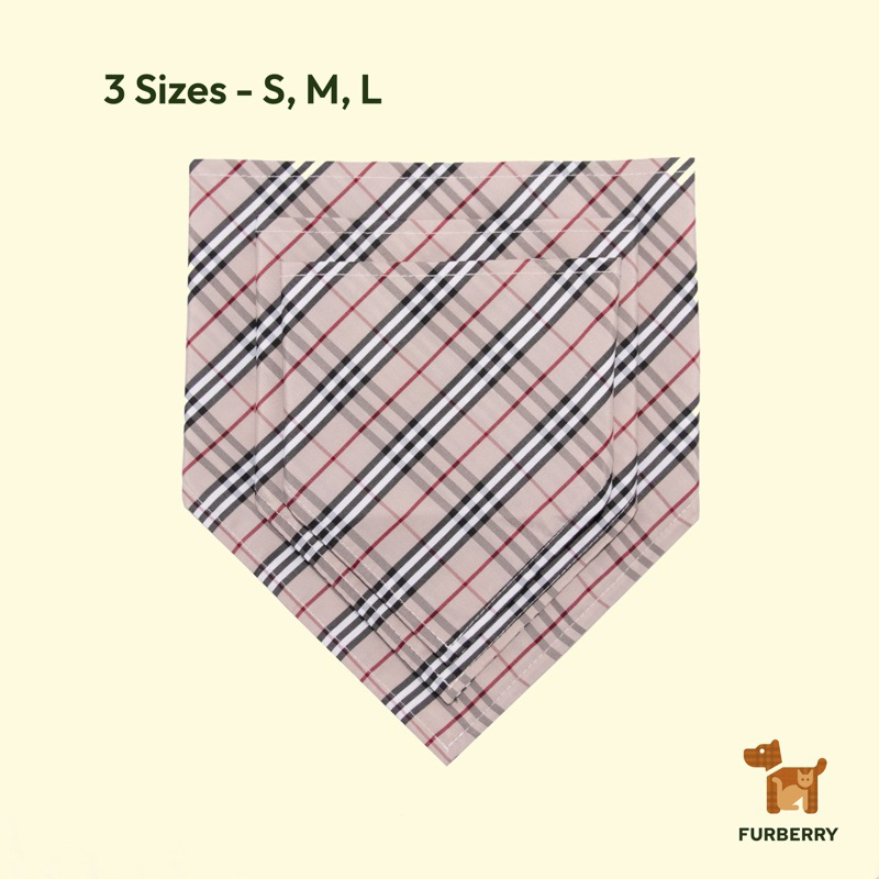 ผ้าพันคอสัตว์เลี้ยง ลายตาราง Furberry | Shopee Thailand