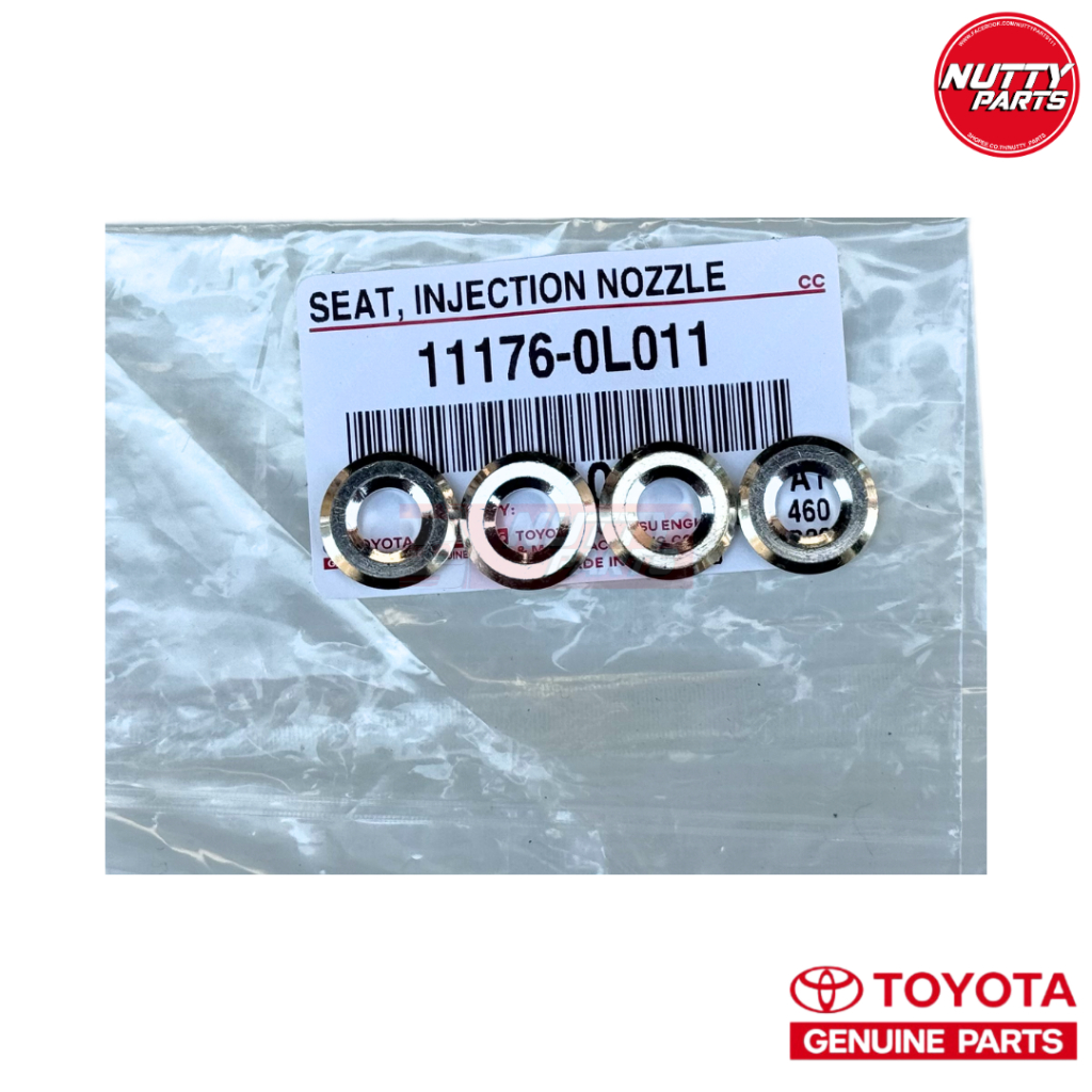 อะไหล่แท้ แหวนรองหัวฉีด 4 ชิ้น TOYOTA VIGO , FORTUNER , COMMUTER ...