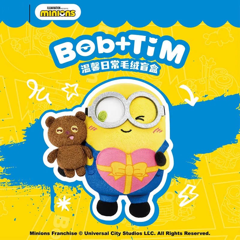 Minions-Bob And Tim Bear-Warm Daily Plush Blind Box | Shopee Thailand