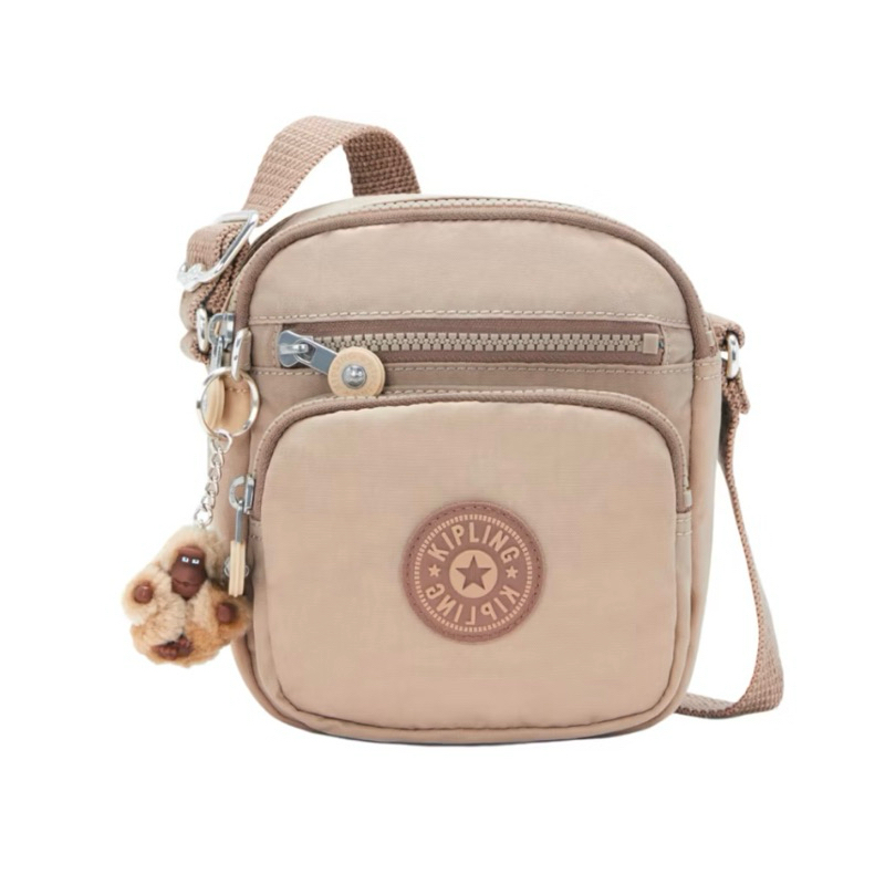 NEW🇺🇸 KIPLING สะพายข้างรุ่น RON สีเบจอ่อน LIGHT CLAY SAND แท้💯 | Shopee ...