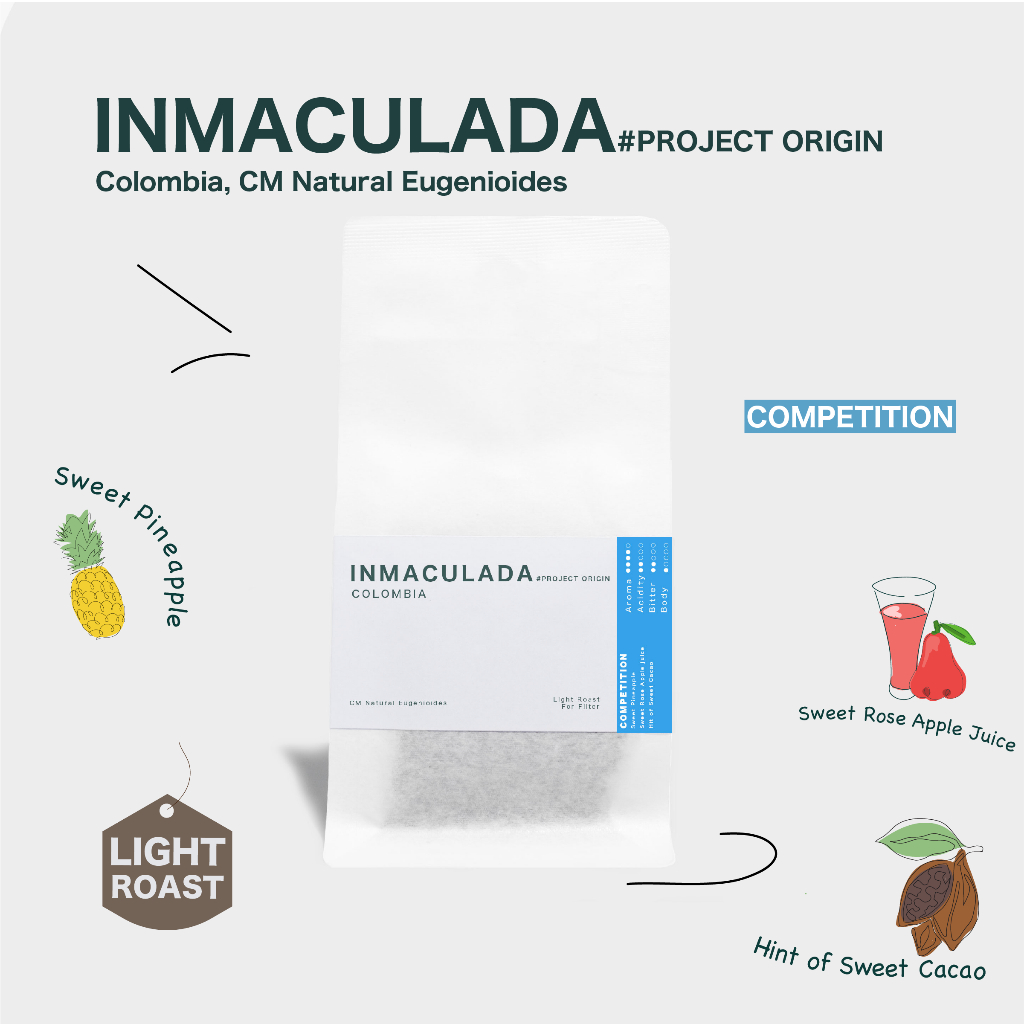 Matori Coffee Roaster เมล็ดกาแฟคั่วอ่อน Colombia, Inmaculada #Project ...