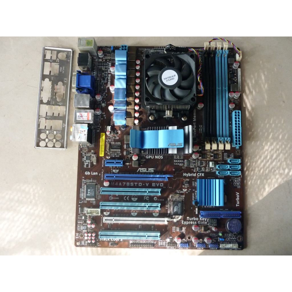 ชุดเมนบอร์ด+ซีพียู AMD Athlon II X4 620 พร้อมฝาหลัง แถมฟรีแรม 4GB เมนบอร์ดมีการ์ดจอ HD 4200 ใน ...