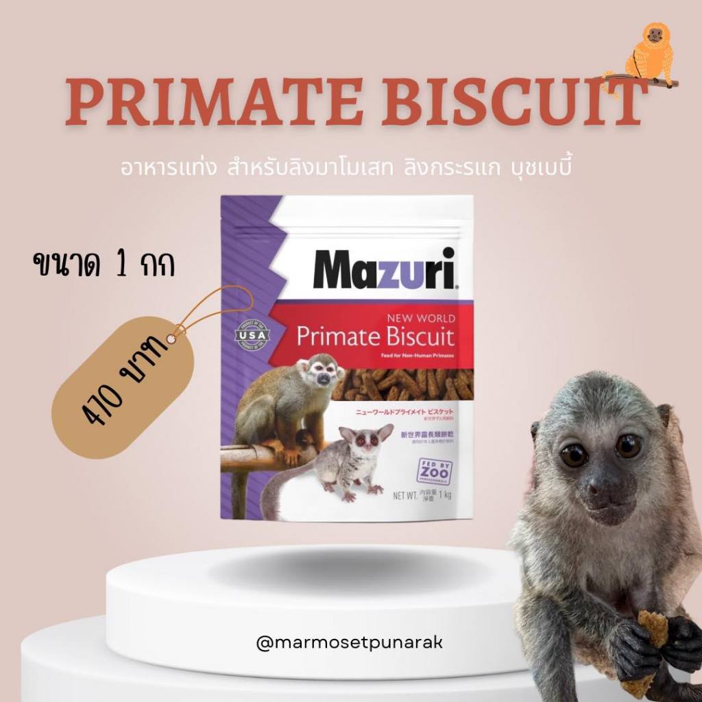 Mazuri New World Primate ขนาด1kg. | Shopee Thailand