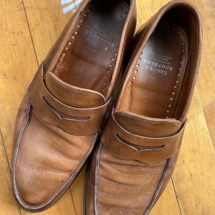 รองเท้า Brooks Brothers penny loafers shoes Made in USA-ของมือสอง ...