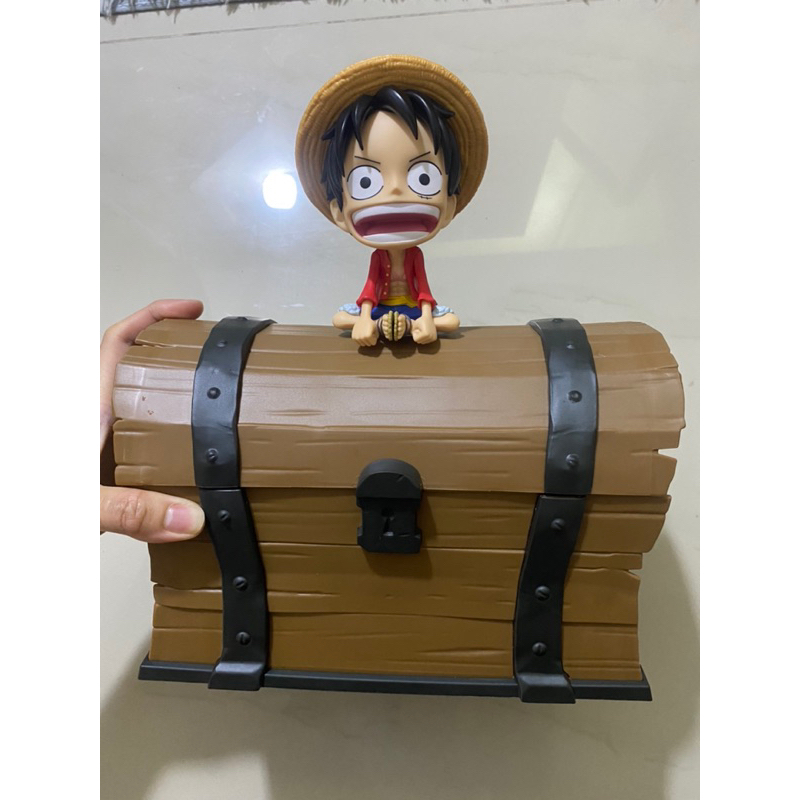 วันพีช One piece ลูฟี่ หีบสมบัติ กระปุกออมสิน Popcorn Bucket Major ...
