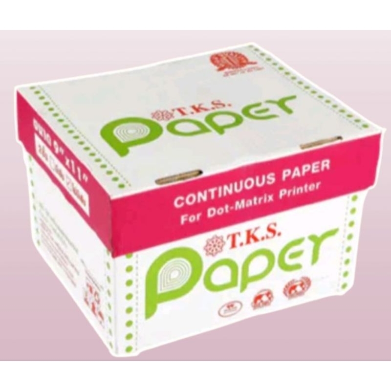 กระดาษต่อเนื่อง TKS PAPER ไม่มีเส้น ขนาด 9 ×11 2ชั้น | Shopee Thailand