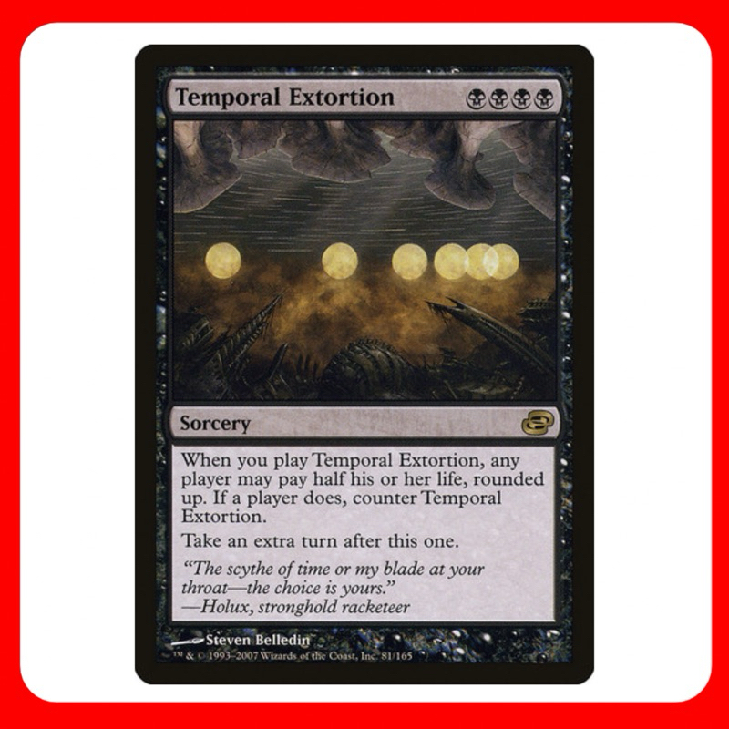 [MTG] Temporal Extortion [PLC] [BLACK] [RARE] [NORMAL] [ENG] (การ์ดเม ...