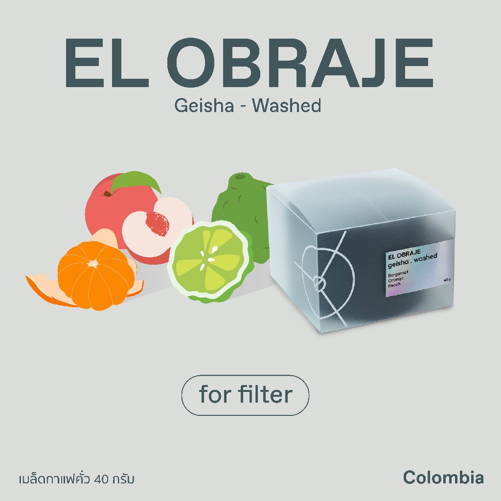 Factory Coffee เมล็ดกาแฟ Colombia - El Obraje (Geisha) l Washed Process ...