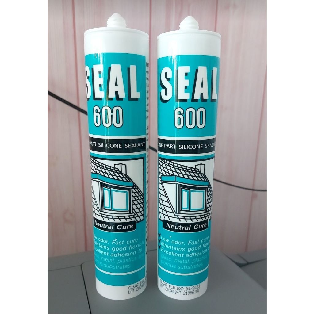 Seal 600 One Part Silicone Sealant ซิลิโคนชนิดไร้กรด มีสีขาว สีใส สีดำ ...