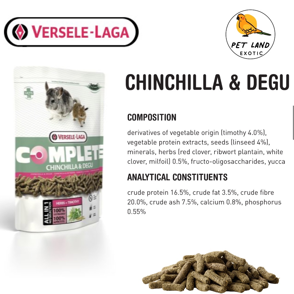 Versele-laga Chinchilla & Degu complete อาหารชินชิล่า และ หนูเดกู คอม ...