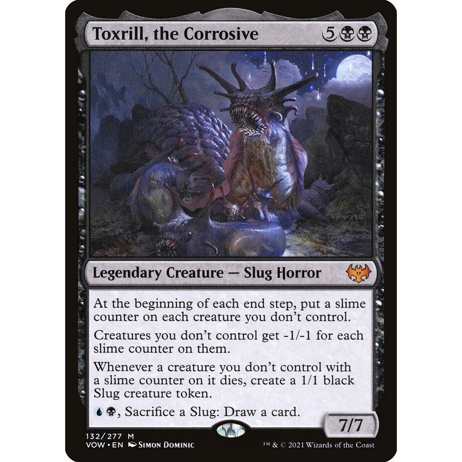Toxrill, the Corrosive [Foil] VOW Innistrad: Crimson Vow การ์ด Magic ...