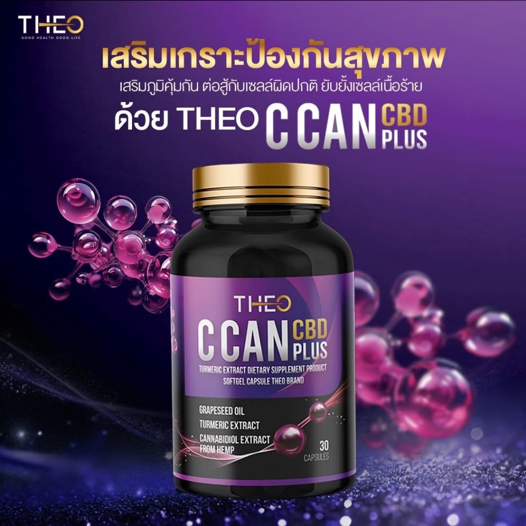 (ของแท้100%) THEO CCAN PLUS ซี แคน ซีบีดี พลัส ผลิตภัณฑ์เสริมอาหาร ( 1 ...
