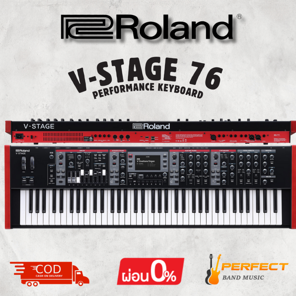 คีย์บอร์ด Roland V-STAGE 76 Performance Keyboard [ผ่อน 0% 10เดือน ...