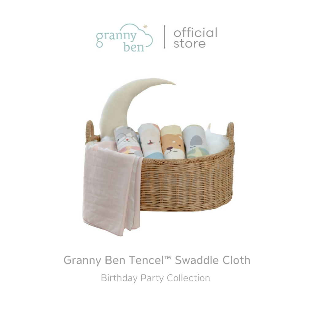 Granny Ben Birthday Party Collection ผ้าห่อตัวใยเทนเซล Tencel™ Swaddle ...