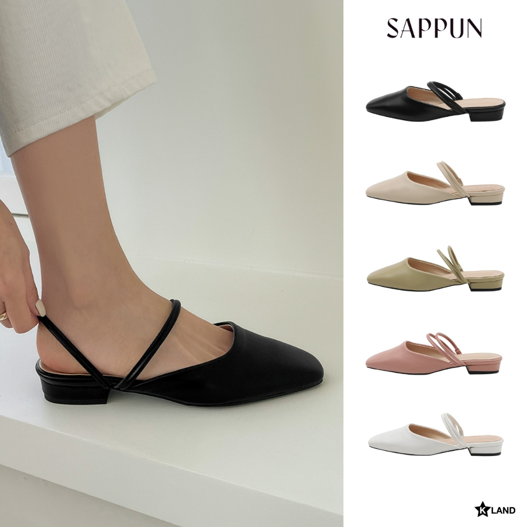 SAPPUN รุ่น Hamelly Strap Mule Slipper (ความสูง 2 cm) รองเท้าSlipper ...