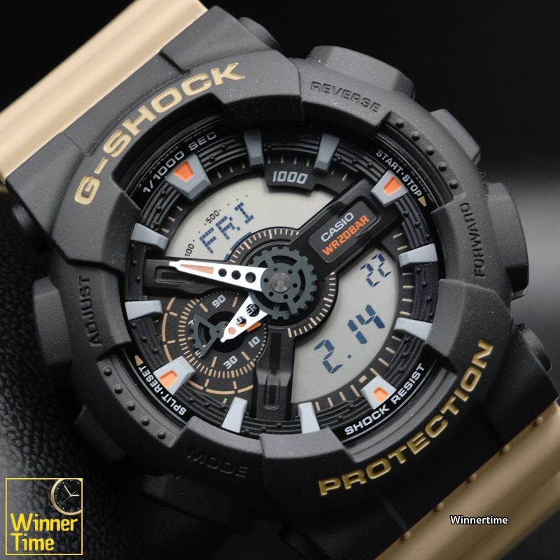 นาฬิกาCASIO G-SHOCK อะนาล็อก-ดิจิตอล ซีรีส์ 110 รุ่น GA-110TU-1A5 | Shopee Thailand
