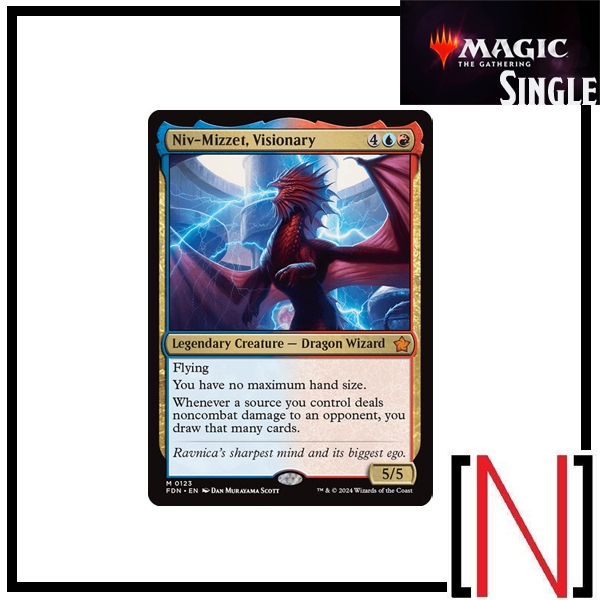 [MTG][Single][FDN] Niv-Mizzet, Visionary ระดับ Mythic [ภาษาอังกฤษ] | Shopee Thailand