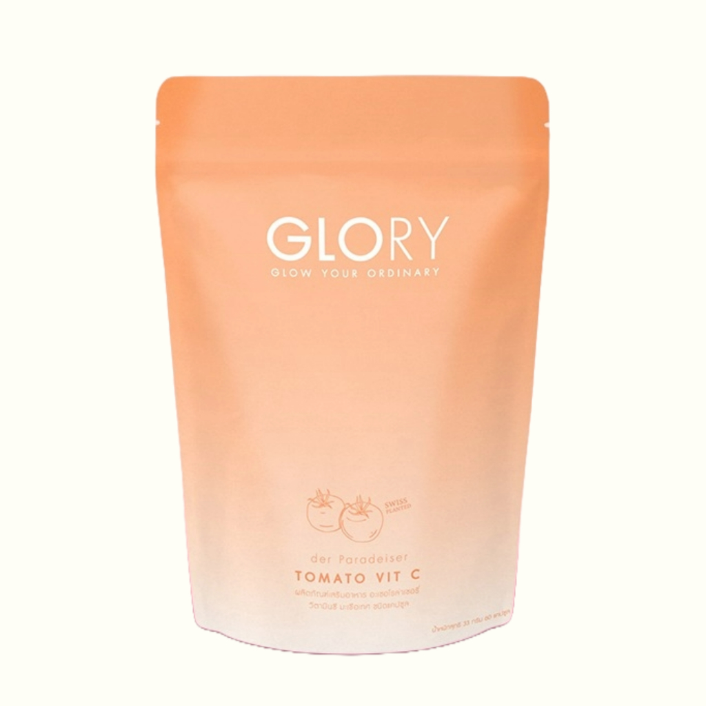 Glory Tomato Vit C กลอรี่ วิตซี มะเขือเทศวิตซีอัดเม็ด 1 ซอง 60 แคปซูล ...