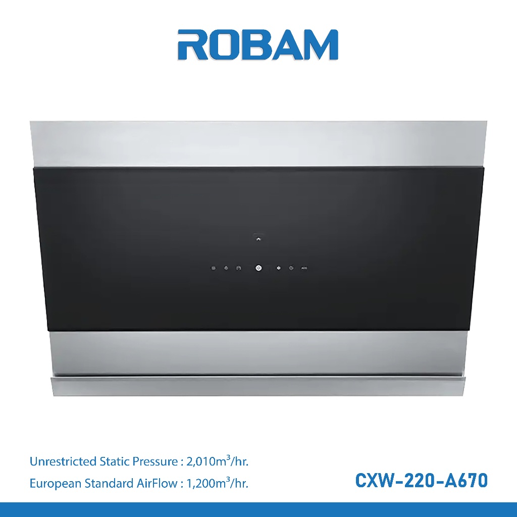 เครื่องดูดควัน ROBAM รุ่น A670 Side view series แถม ท่อFlex+หน้ากากกัน ...