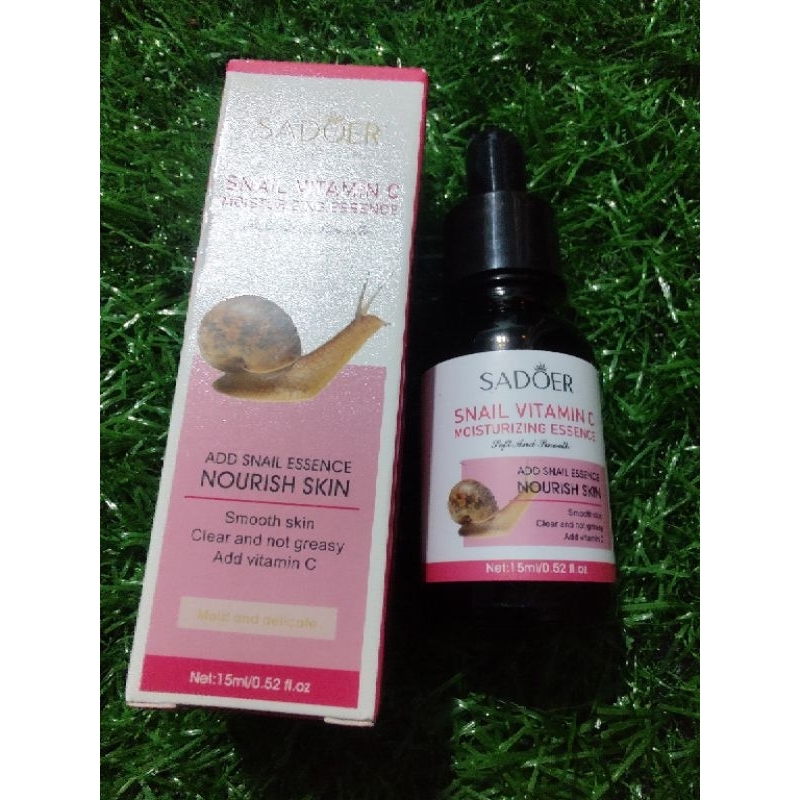 Sadoer Snail Vitamin C Moisturizing essence 15ml เอสเซนหอยทากผสมวิตซี ...