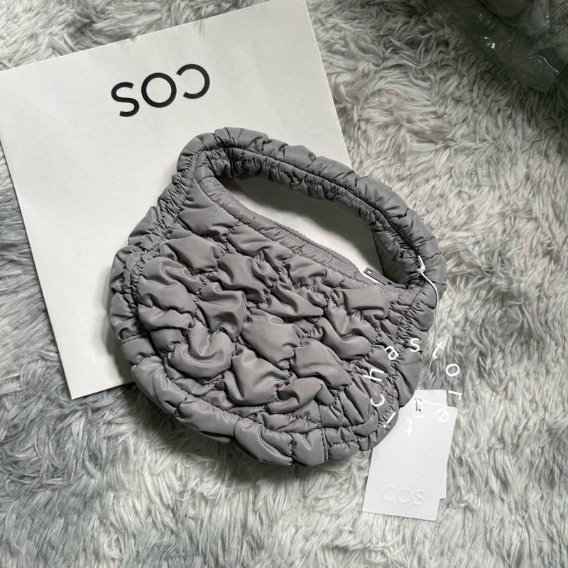 (พร้อมส่ง) กระเป๋า Cos Quilted Micro Bag สี Black/Lilac/Silver/Green ...
