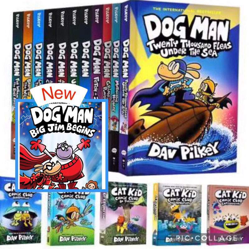 Dogman แบ่งขาย พร้อมส่ง Dog man by Dav Pilkey ปกแข็ง Comic แนวตลก ...