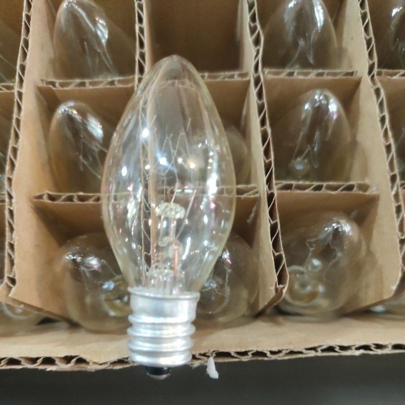 หลอดจำปี C7 ขั้ว E12 220/240v 10w แก้วใส CL ยี่ห้อ Zeazon | Shopee Thailand