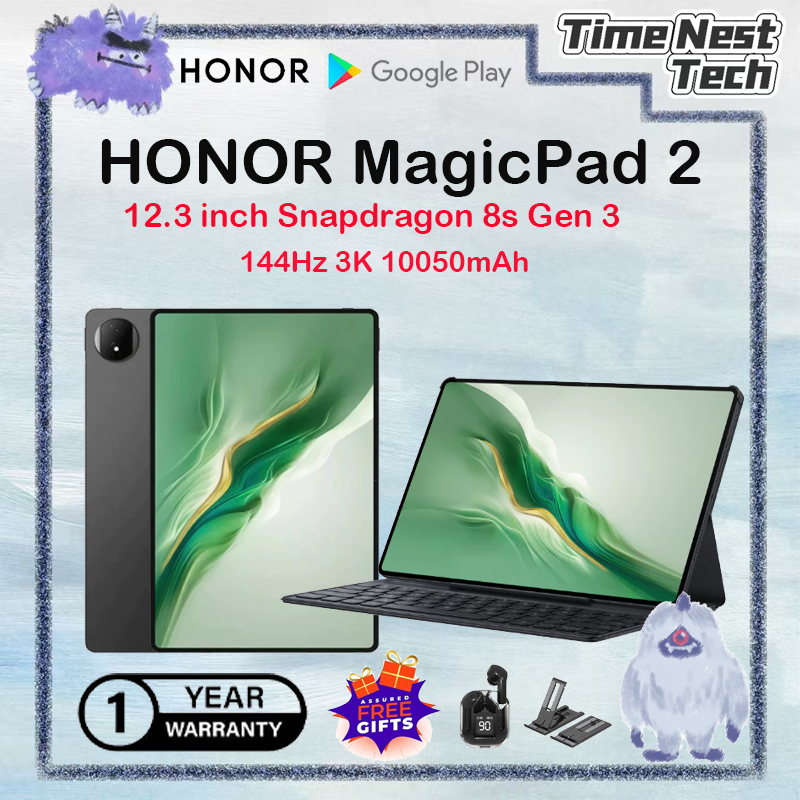 Honor Magic Pad 2 Snapdragon 8s Gen 3 12.3 inch 144Hz 3K IMAX Enhanced ...