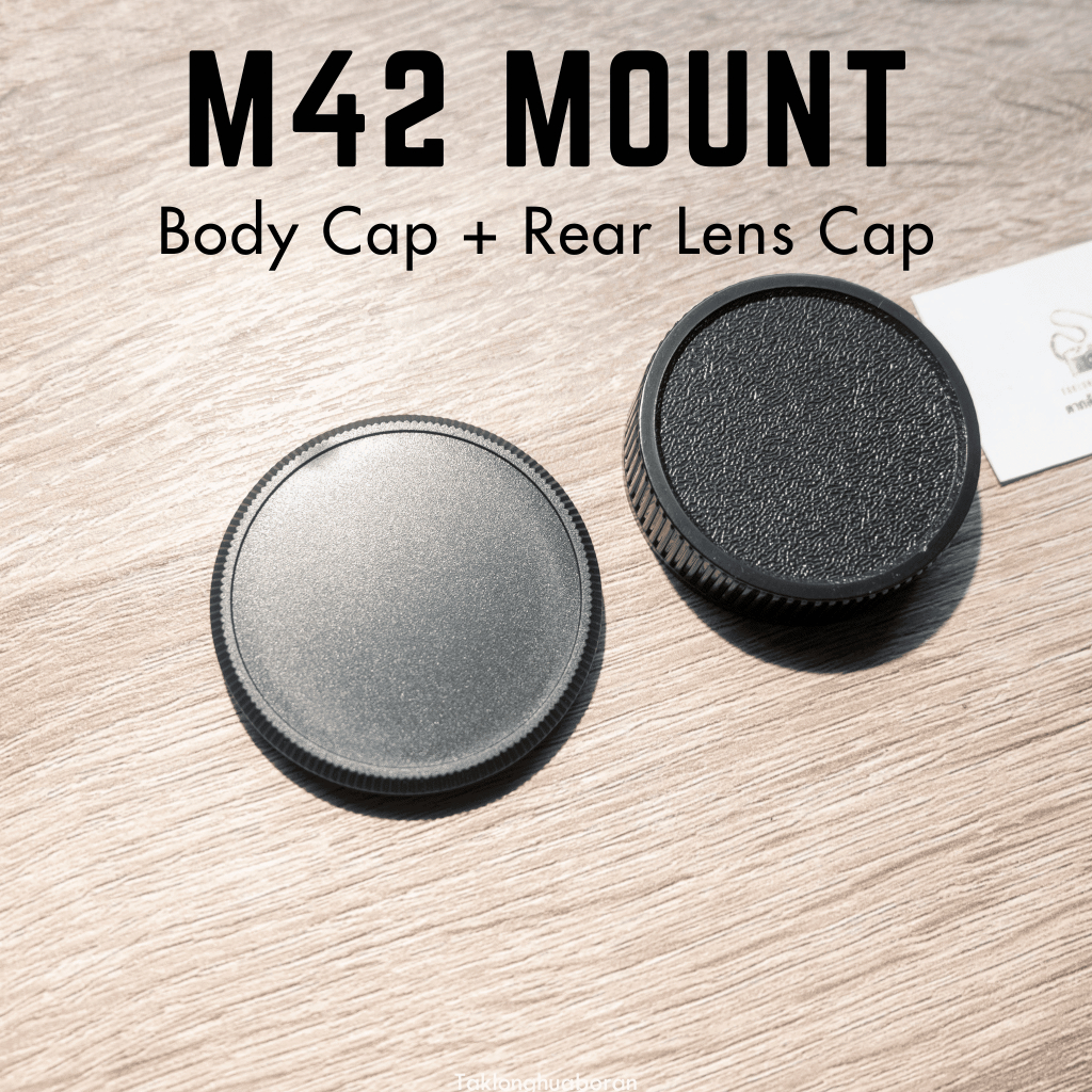 Body Cap+Rear Lens Cap | ฝาปิดบอดี้+ฝาปิดท้ายเลนส์ สำหรับกล้อง M42 ...