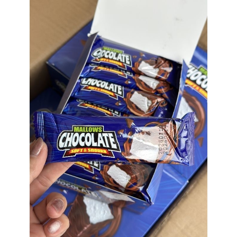 MALLOWSมาร์ชเมลโล้เคลือบช็อกโกแลต | Shopee Thailand