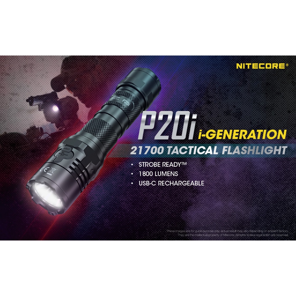 ไฟฉาย Nitecore P20i 1800 lm / ซองชักเร็ว NTH20 ในชุด รองรับแบต Li ion 21700 X 1 ก้อน USB Type C ...