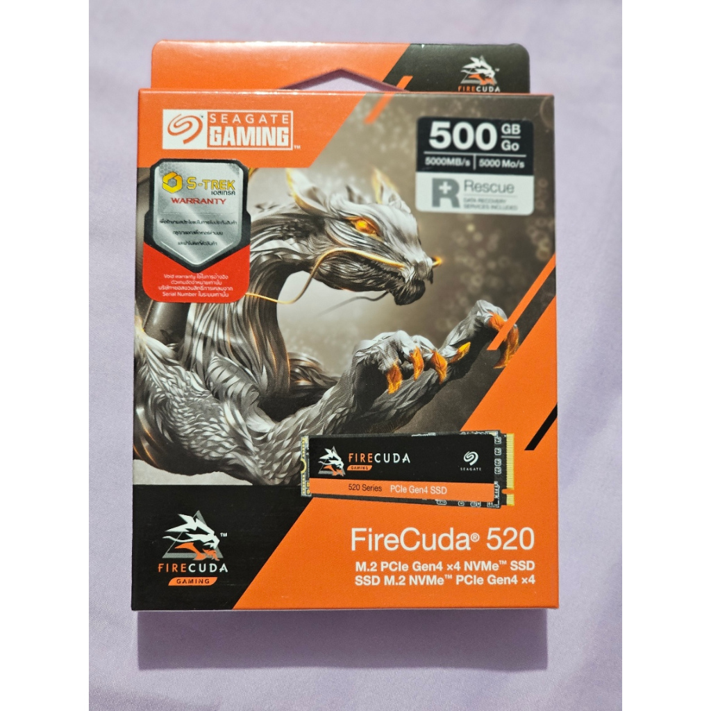 SSD Seagate Firecuda 520 500 GB ของใหม่ ไม่ผ่านการใช้งาน | Shopee Thailand