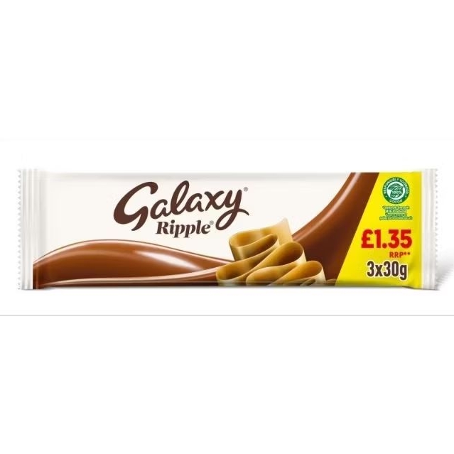 GALAXY Ripple Milk Chocolate Snack Bar 30g | Shopee Thailand