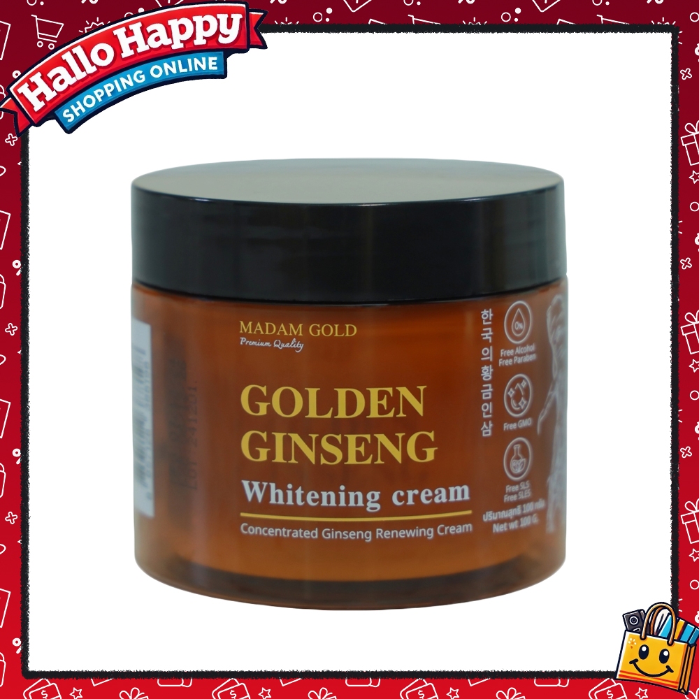 MADAM GOLD มาดามโกลด์ ครีมโสมทอง ไวท์เทนนิ่งครีม ผิวกระจ่างใส เพิ่มความ ...