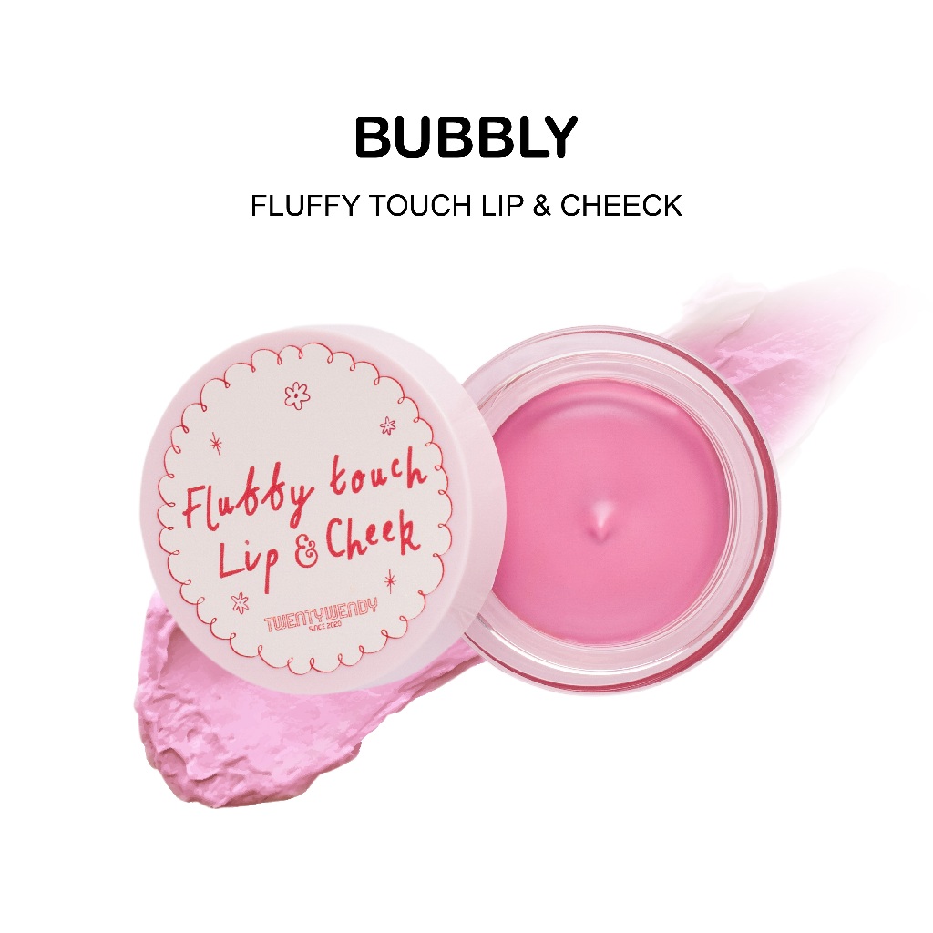 TWENTYWENDY | Fluffy touch lip&cheek | BUBBLY สีม่วงอมชมพู ลิปเนื้อ ...