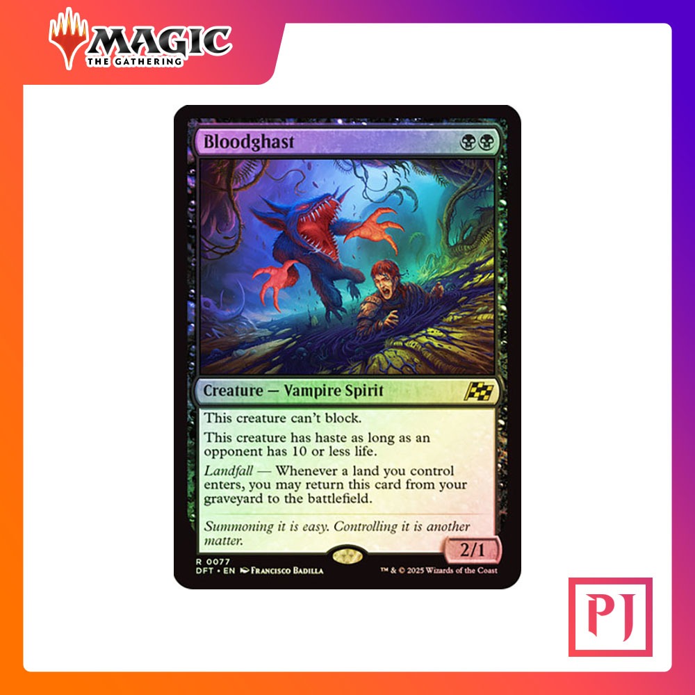 [MTG] Bloodghast [DFT] [BLACK] [RARE] [FOIL] [ENG] (การ์ดเมจิค / Magic ...