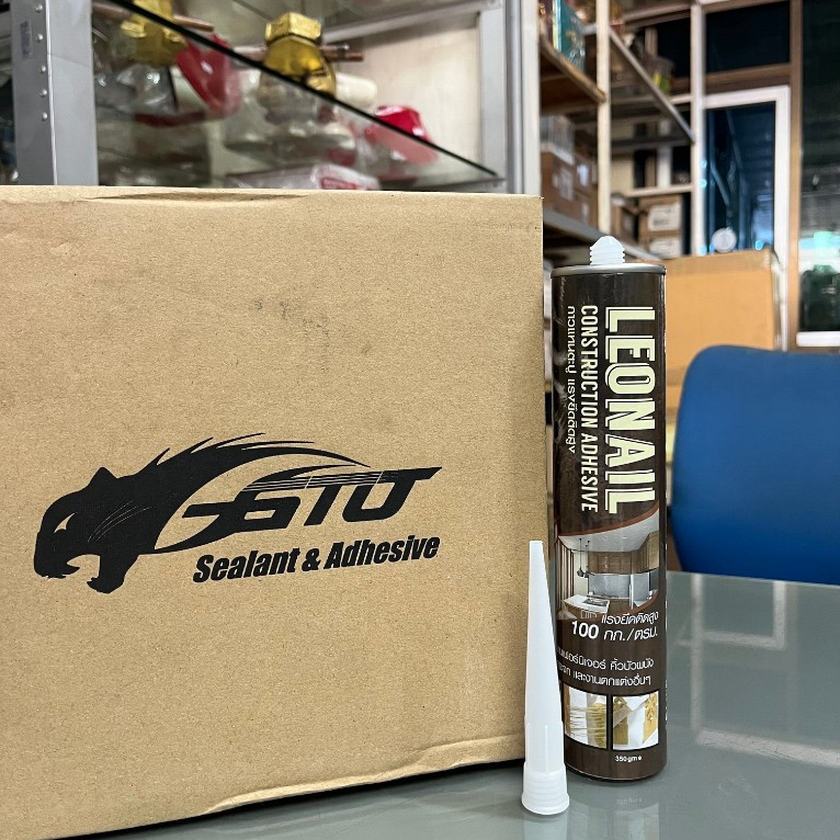 กาวตะปู LEONAIL ตรา GTO L-801 สีเบจ , 350 กรัม กาวแทนตะปู แรงยึดติดสูง ...