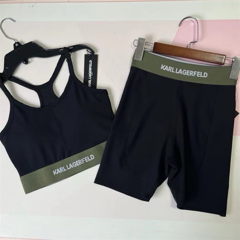 ชุดออกกำลังกาย KARL Sport set บรา มีฟองน้ำ ผ้าดีมาก กระชับสุดๆ | Shopee ...